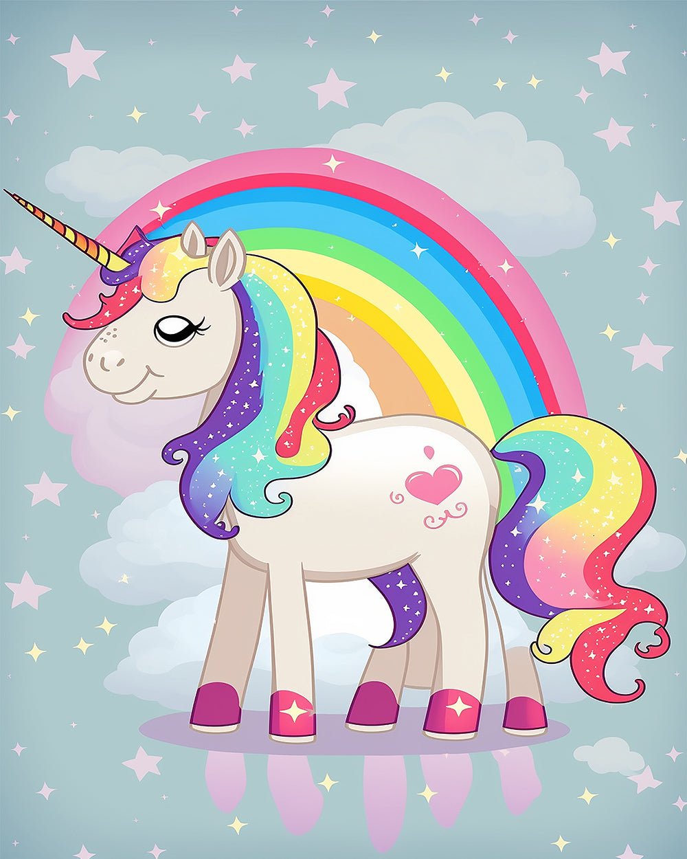 Rainbow Unicorn – Poster Master Studio