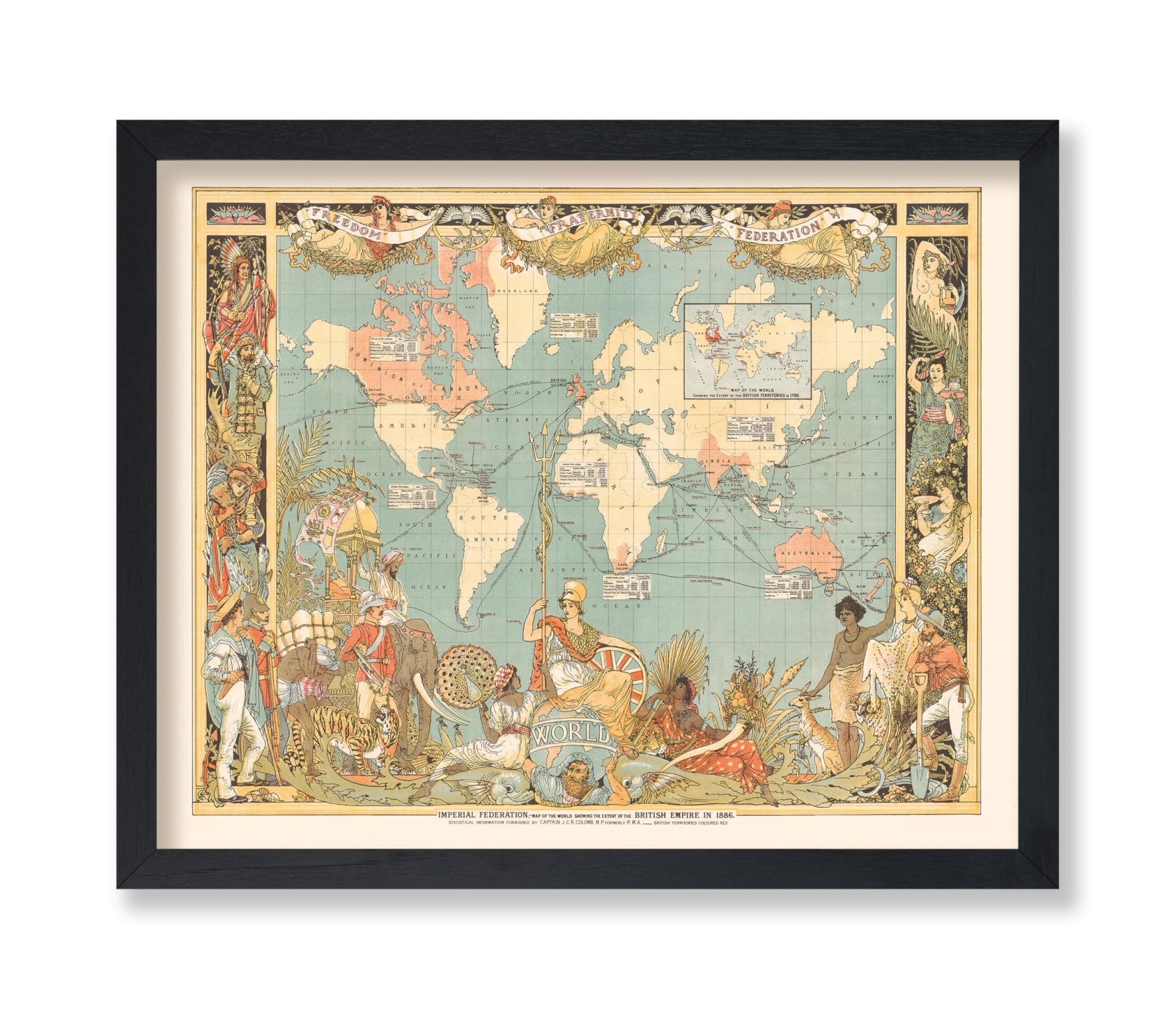Imperial Federation Map of the World – Poster Master