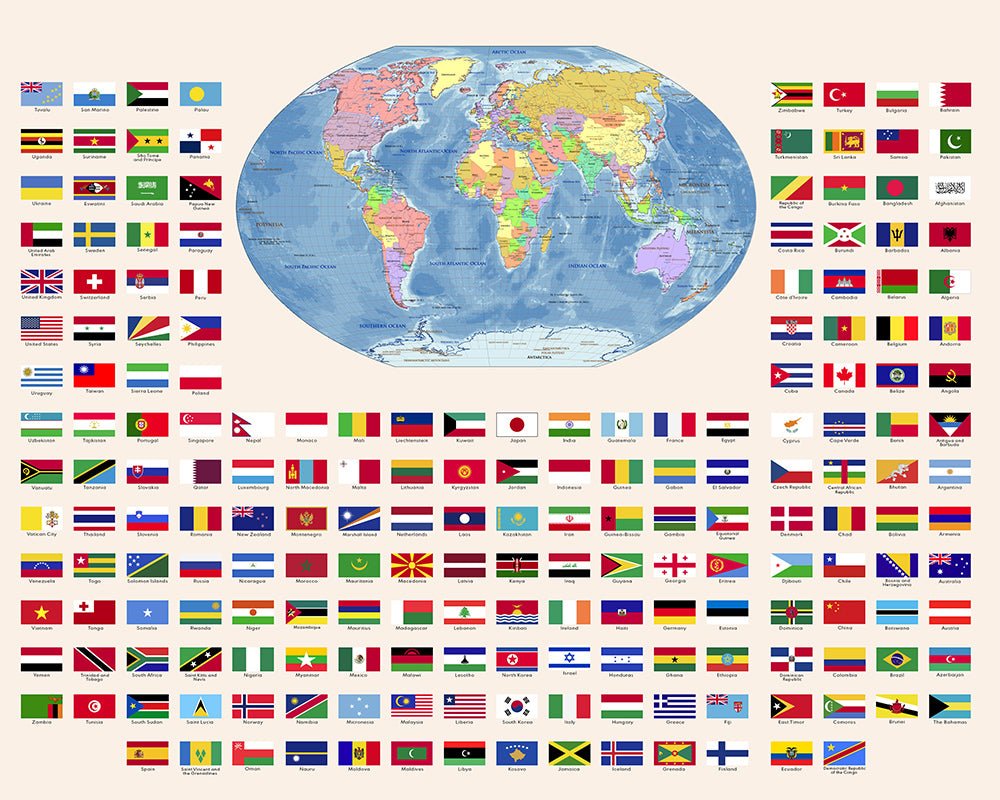 Flags of The World No2 – Poster Master