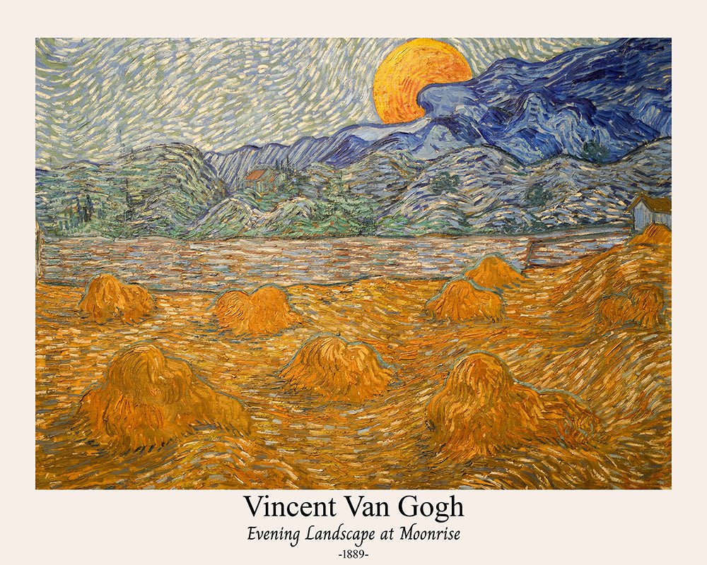 Van Gogh - Evening Landscape – Poster Master