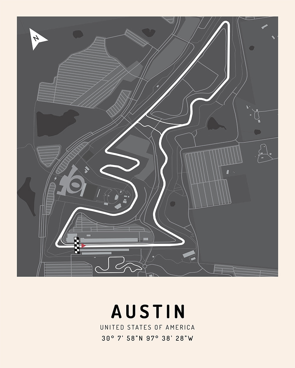 Austin Race Track – Poster Master