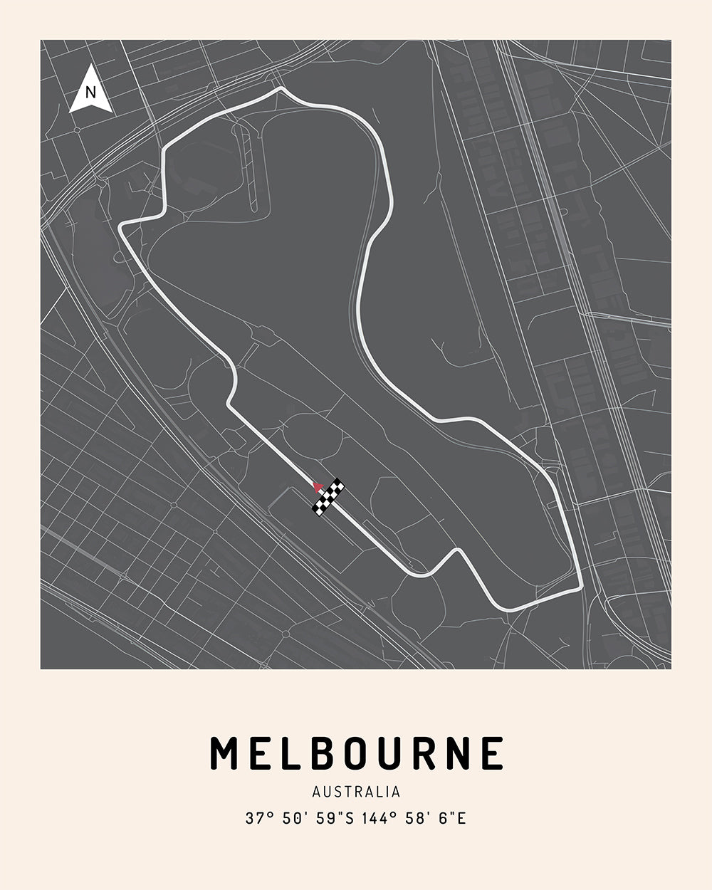 Melbourne Race Track – Poster Master
