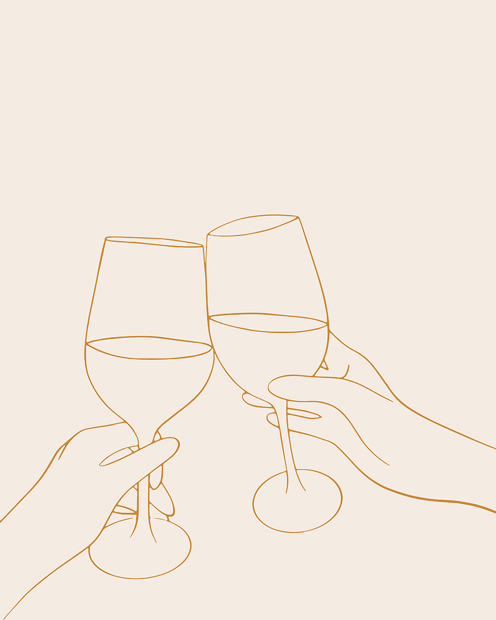 Cheers Line Drawing No3 – Poster Master