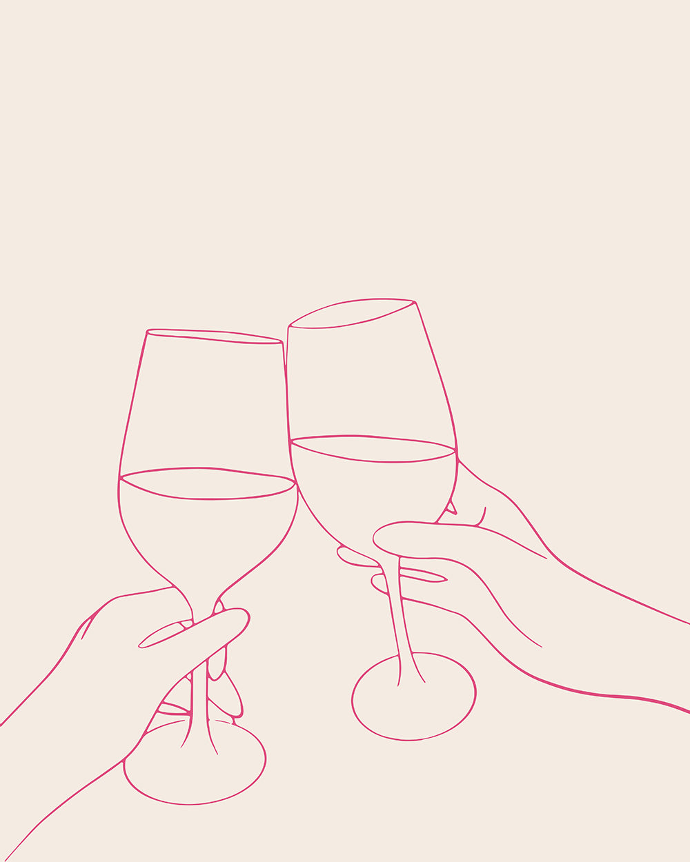 Cheers Line Drawing No4 – Poster Master