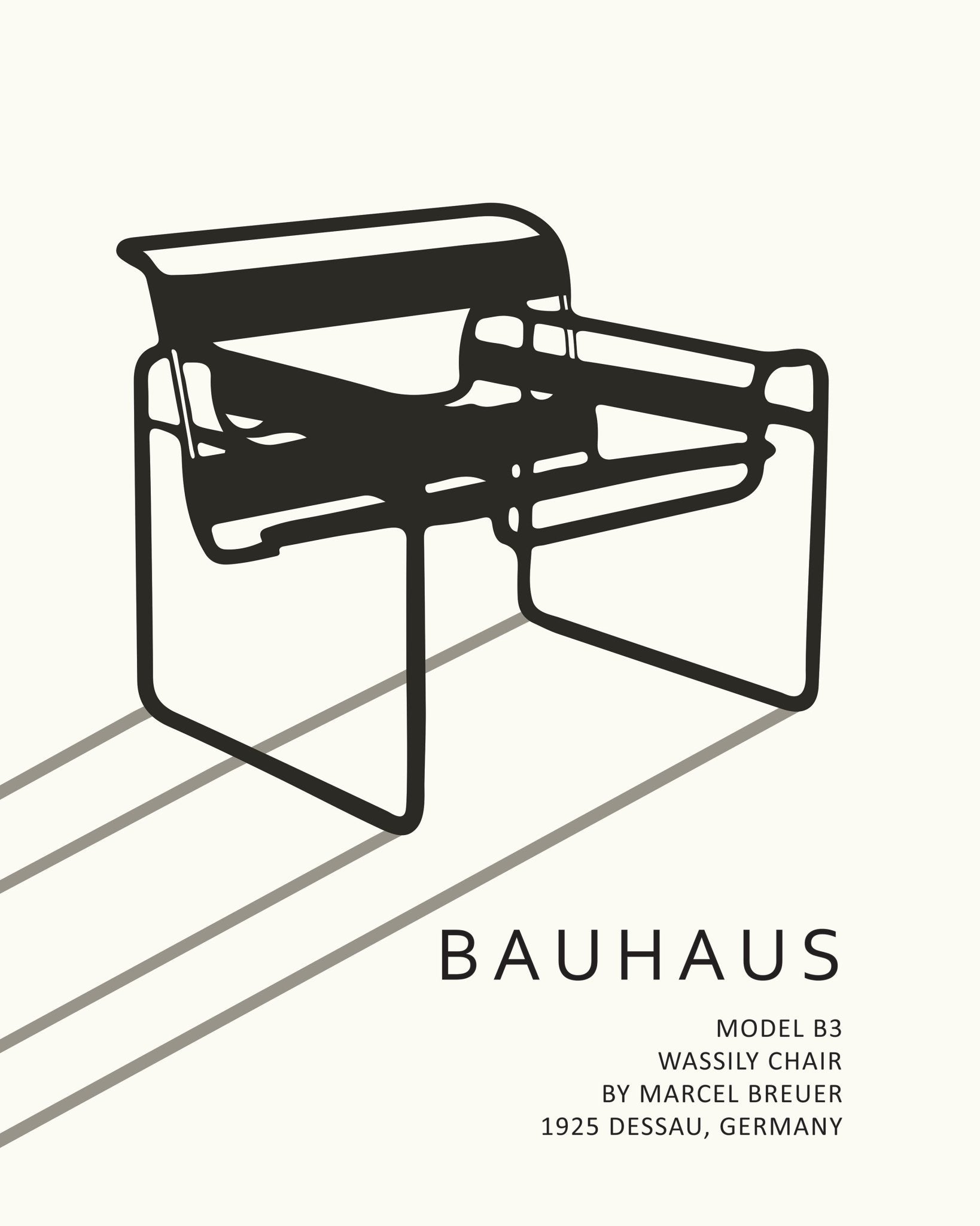 Bauhaus - Wassily Chair NO2 – Poster Master