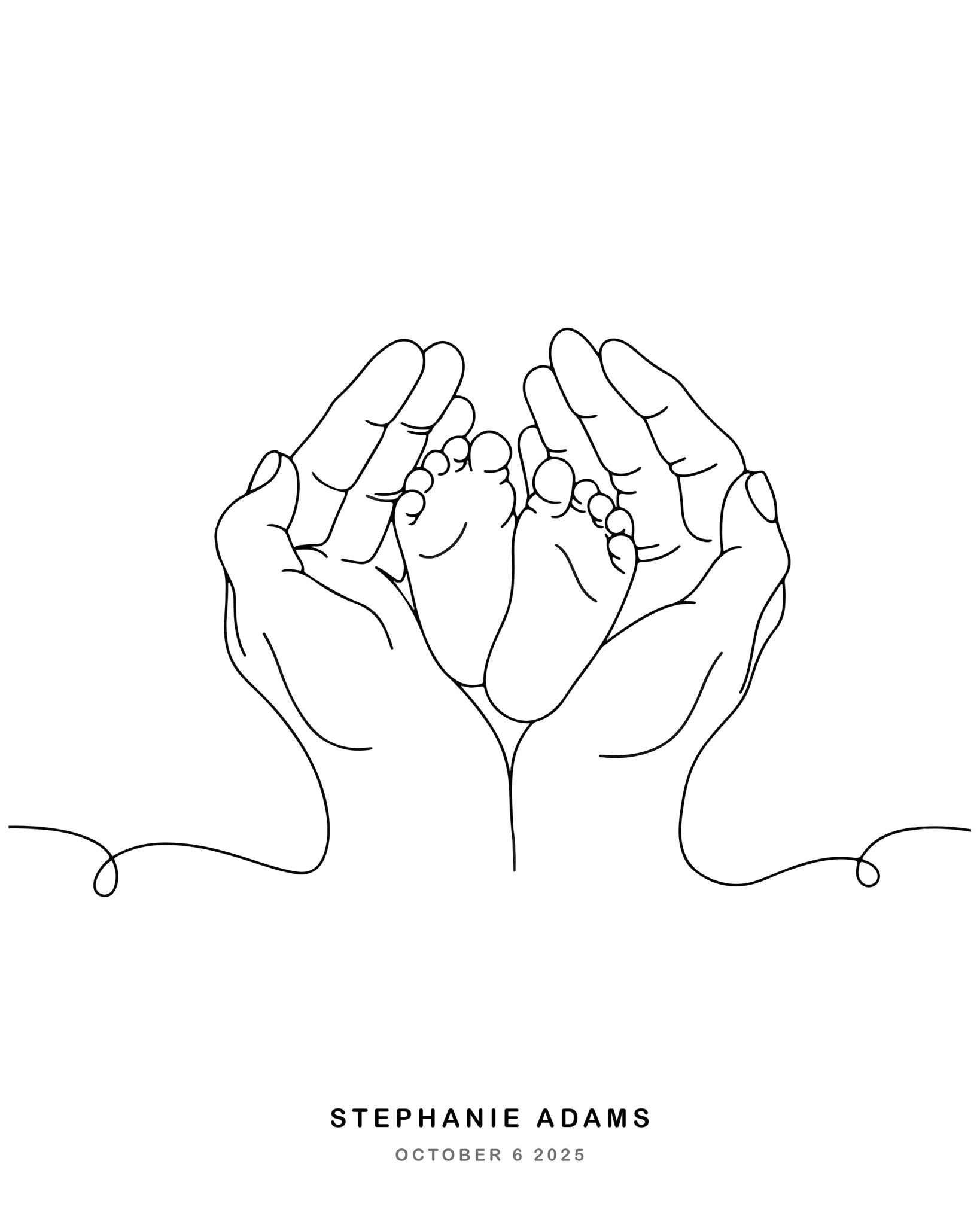 Custom Baby Feet – Poster Master